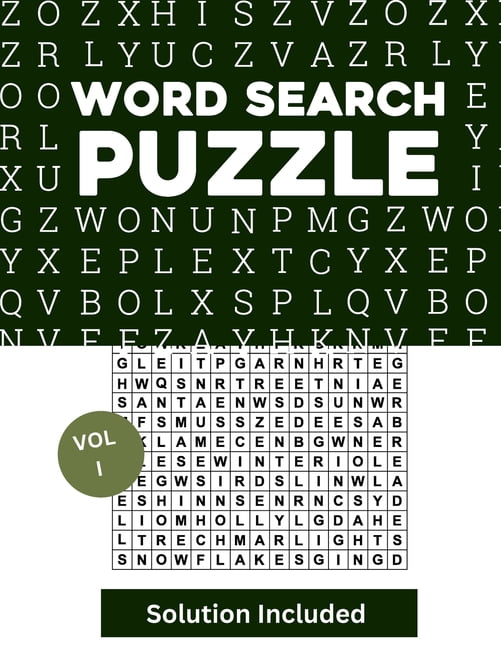Word Search for Adults Large Print, Word Find Book: Word Search Puzzle ...