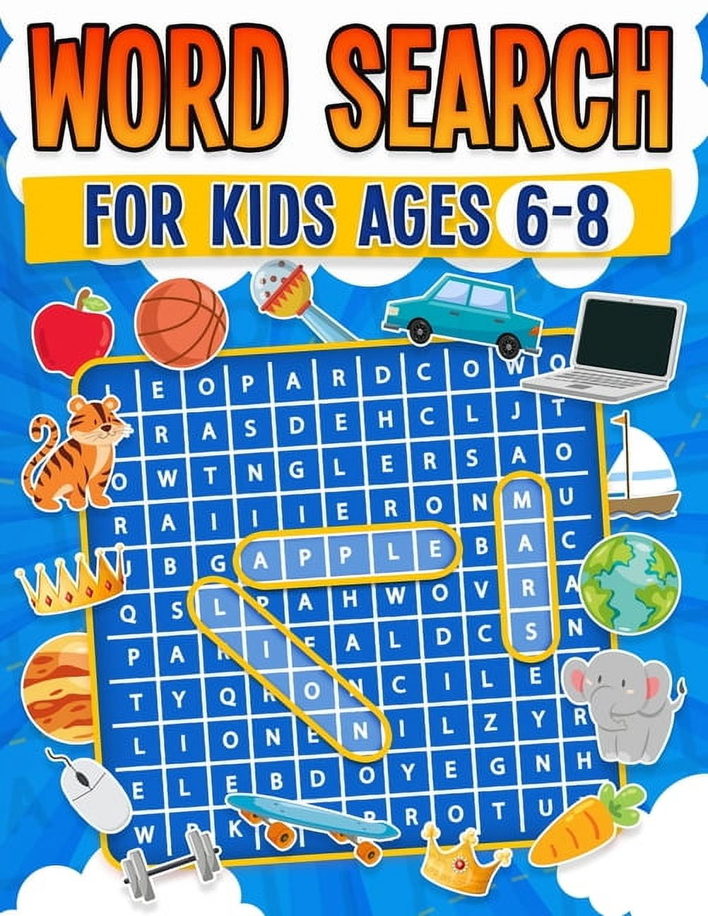 Word Search for Kids Ages 6-8 100 Fun Word Search Puzzles Kids Activity ...