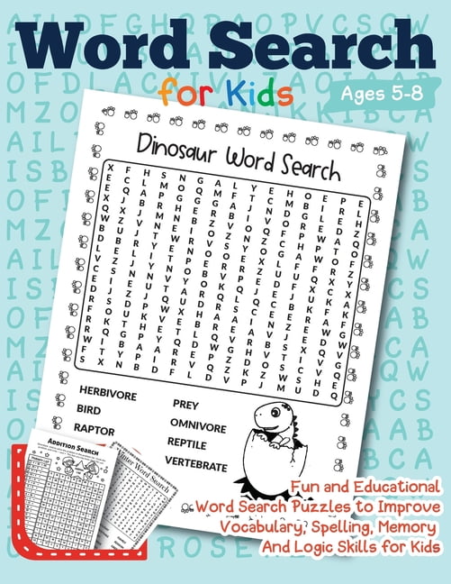 Word Search for kids Ages 5-8 Fun and Educational Word Search Puzzles ...