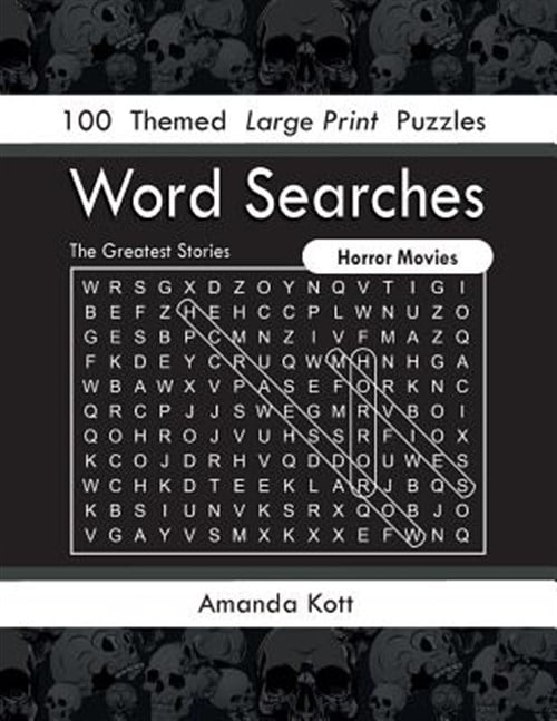 Word Searches - Horror Movies: 100 Themed Large Print Puzzles ...