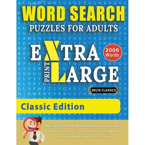 Word Searches in Large Print: WORD SEARCH PUZZLES EXTRA LARGE PRINT FOR ...