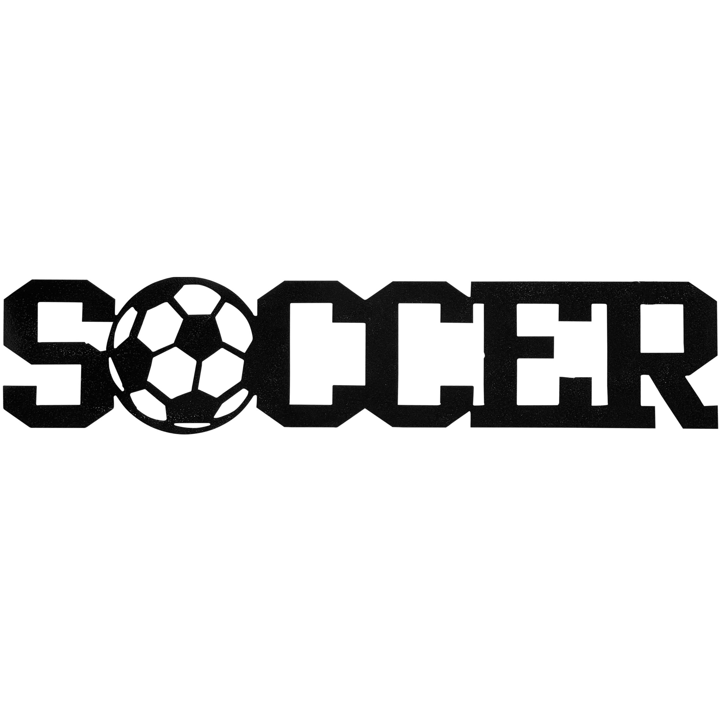 Word Soccer Word Hammered Black - Walmart.com