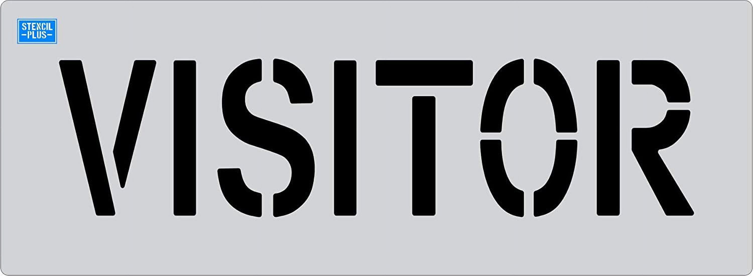 Word - Visitor Parking Lot Pavement Marking Stencil - Walmart.com