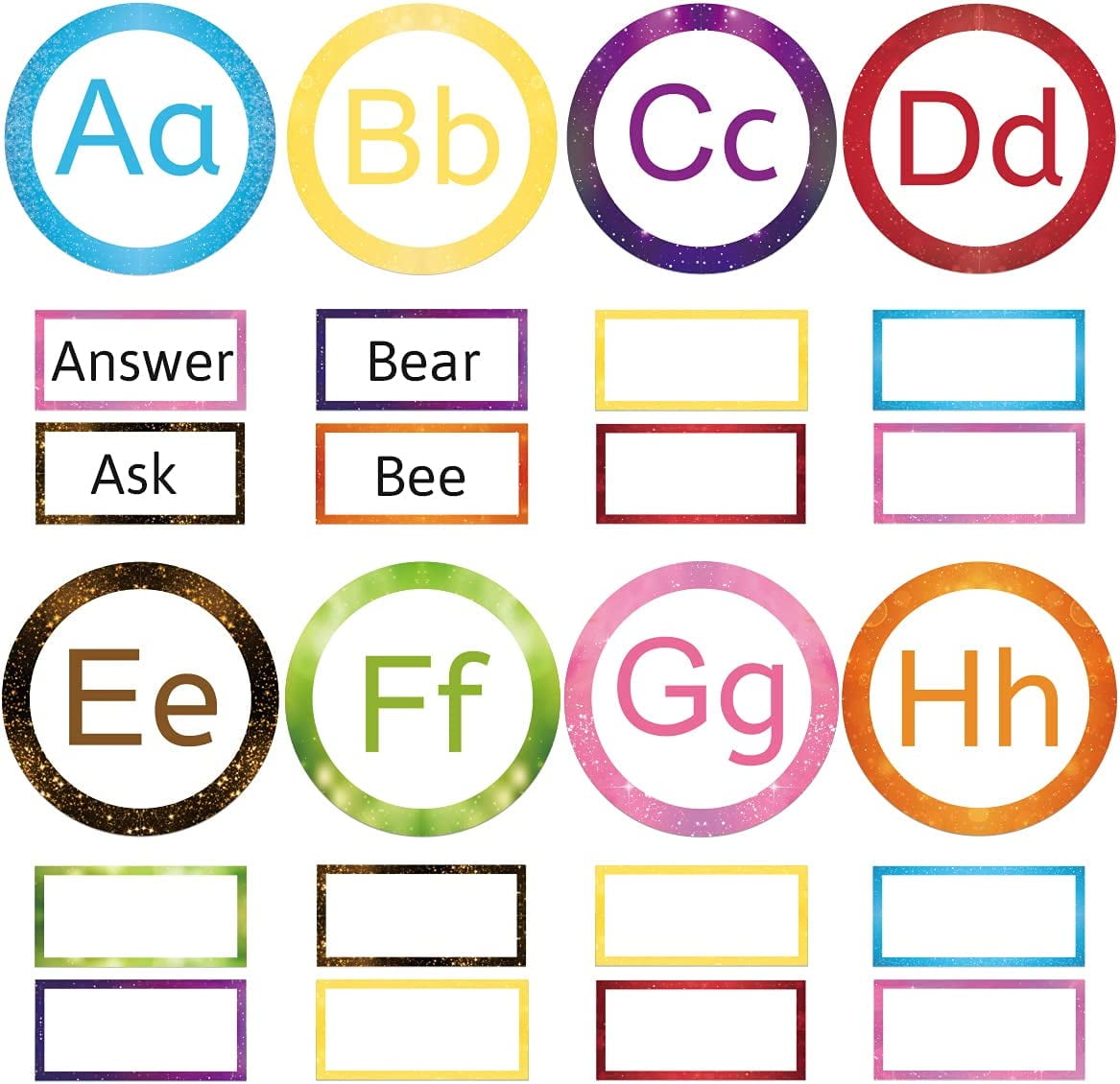 Word Wall Bulletin Board Set Alphabet Classroom Decoration 128 Pcs ...