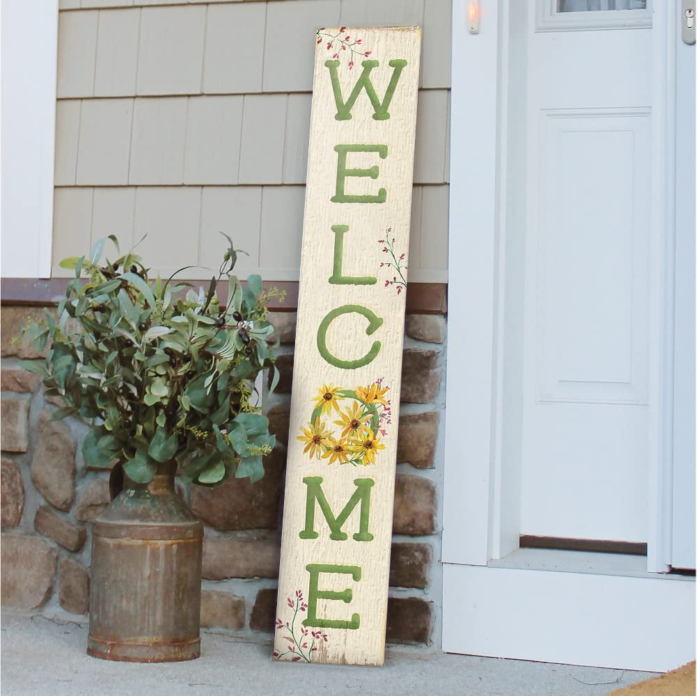 My Word! Welcome Black Eyed Susan Porch Board Welcome Sign & Porch ...
