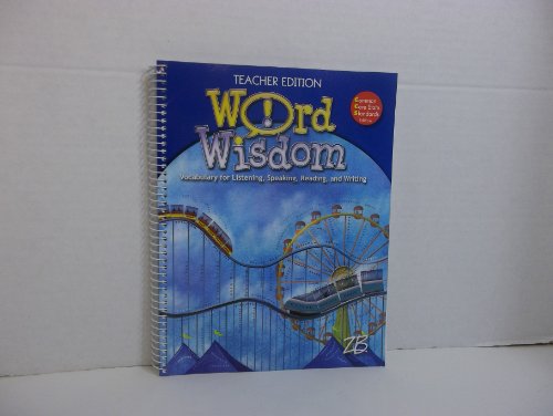 Pre-Owned Word Wisdom Vocabulary for Listening Speaking Writing Grade 6 ...