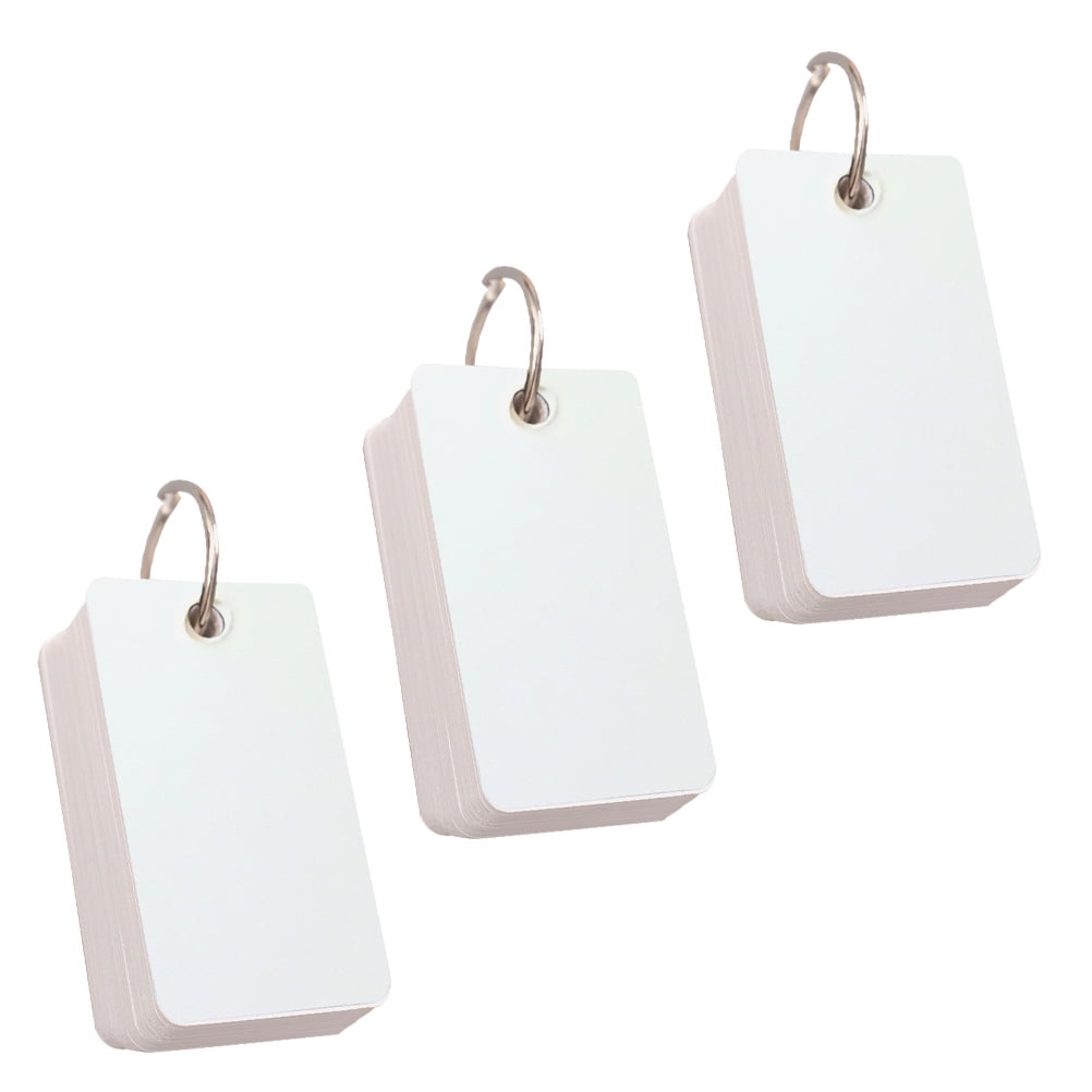 Word Writing Flashcards Blanks Primary School 3 Pcs Spiral Paper ...