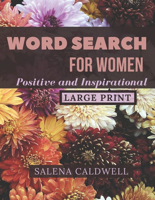 Word search for women large print positive and inspirational: Beautiful ...