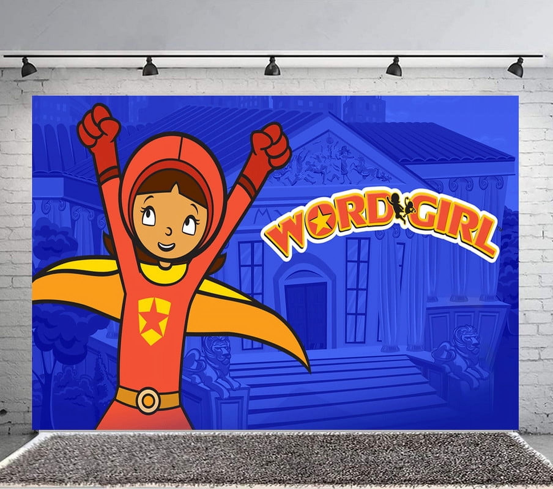WordGirl Backdrop Banner Party Supplies Poster Movie Theme Background ...