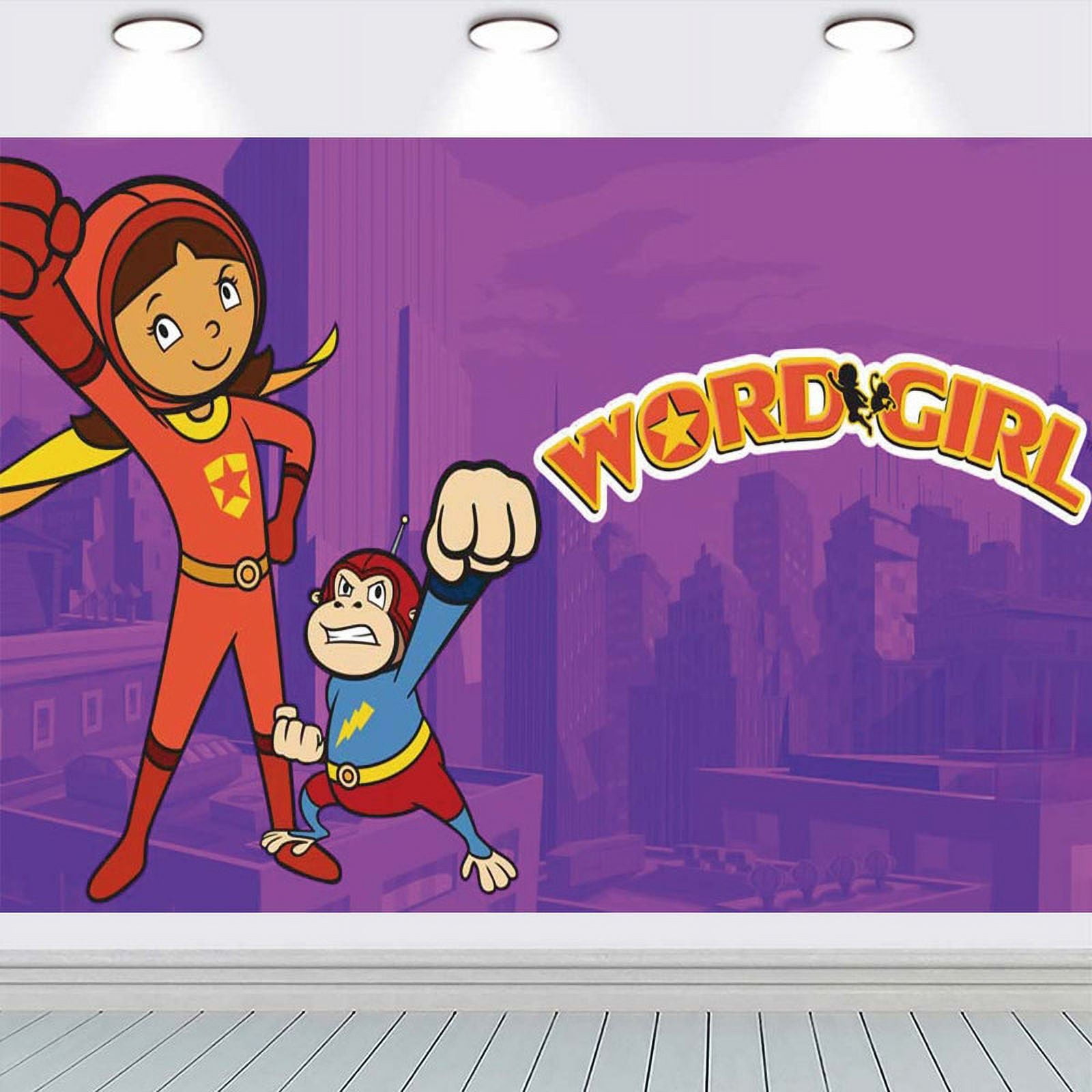 WordGirl Party Supplies Background Backdrop Taspestry Banner Poster ...