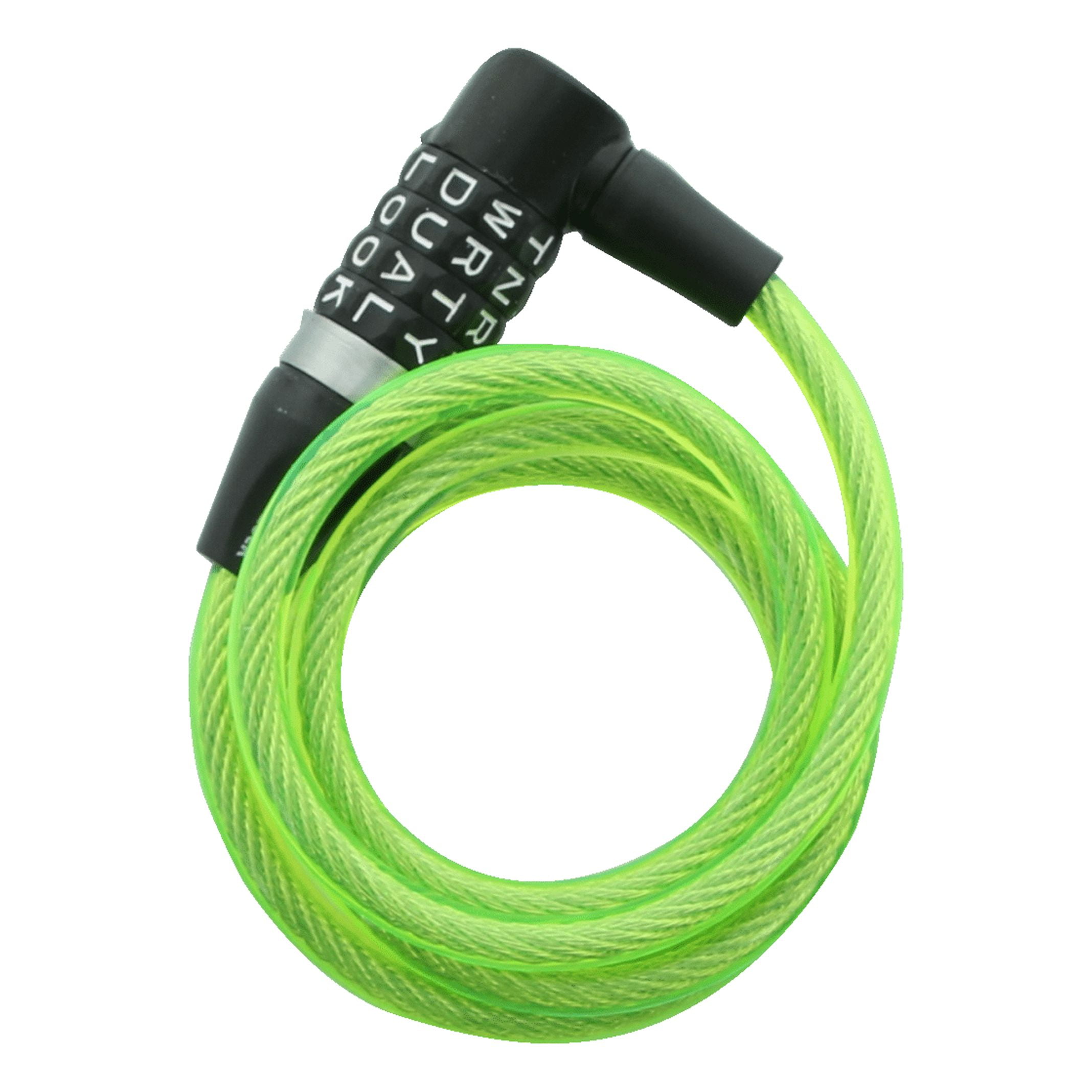 WordLock 8 mm 4 Ft. Cable Lock, Green - Walmart.com