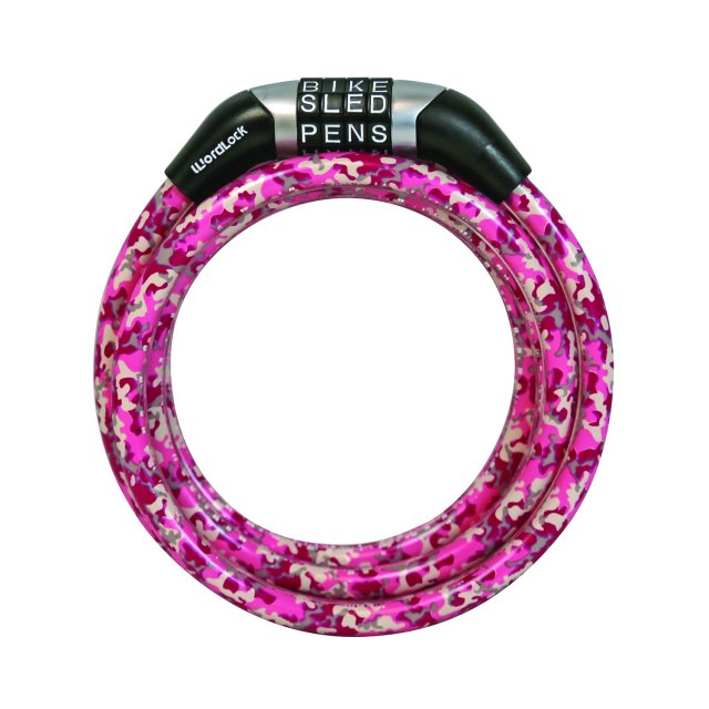 WordLock Prism Combination Bike Lock, 8MM (Pink) - Walmart.com