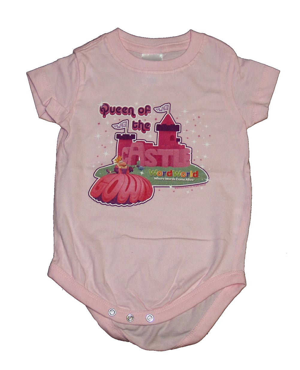 WordWorld Queen Of The Castle Cartoon Baby Creeper Romper - Walmart.com