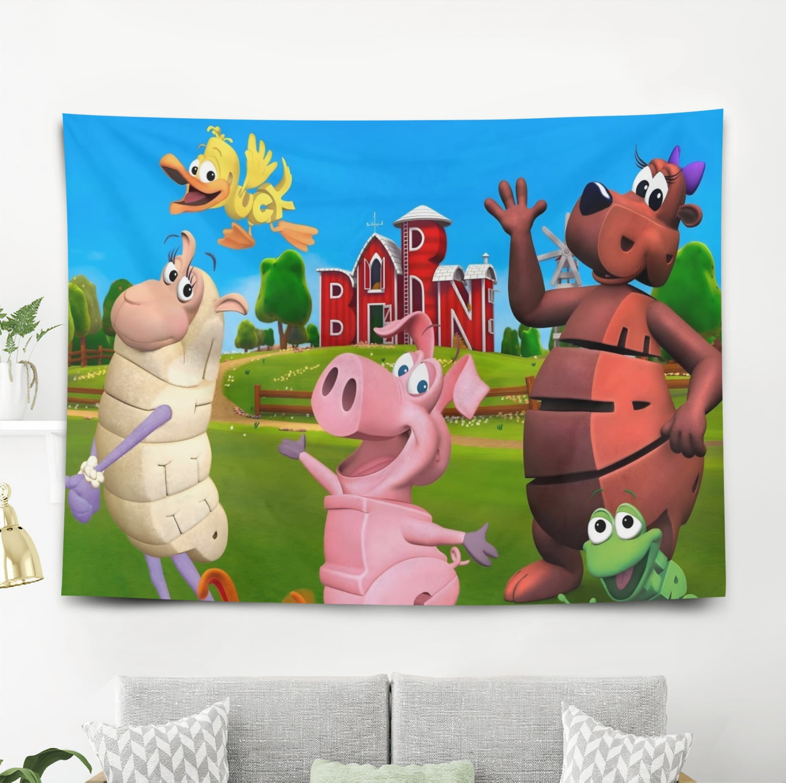 WordWorld-Theme Anti-pilling Tapestry Gift Wall Hanging Backdrop for ...