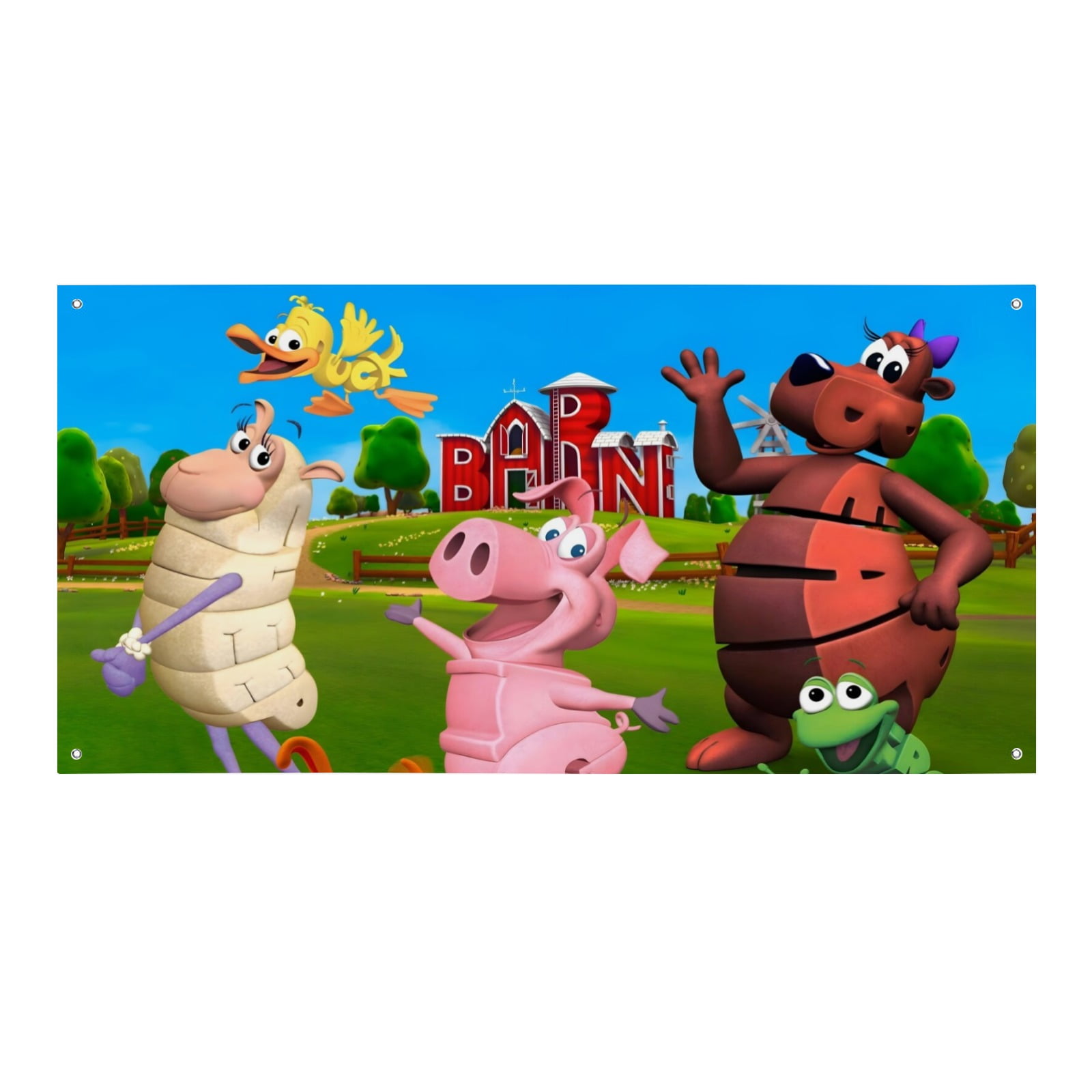 WordWorld-Theme Backdrops Banner Birthday Party Decor Supplies ...