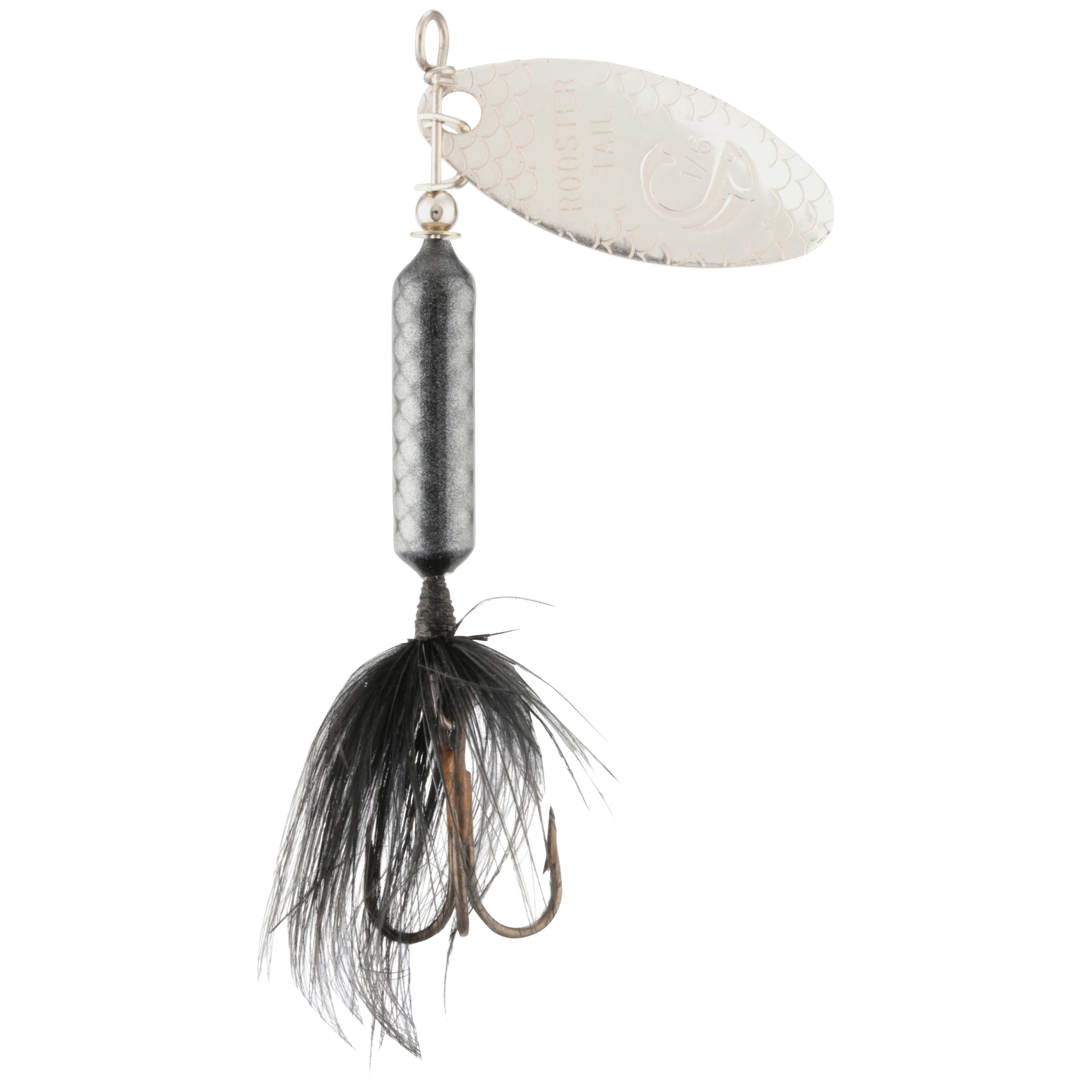 Worden's® Original Black Rooster Tail®, Inline Spinnerbait Fishing Lure ...