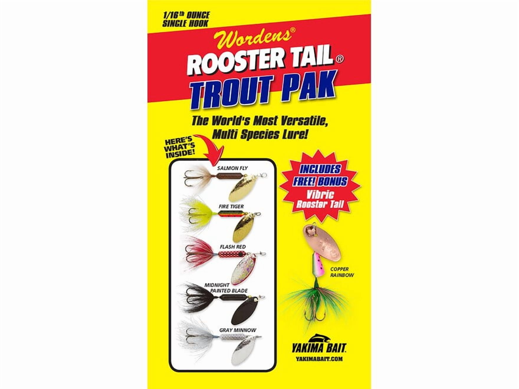 Worden's Rooster Tail Trout Pack 1 Tackle Box Kit - Walmart.com