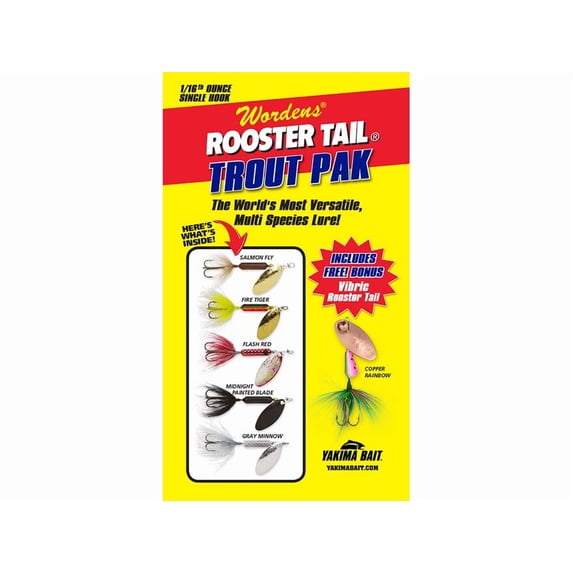 Worden's Rooster Tail Trout Pack 1 Tackle Box Kit - Walmart.com