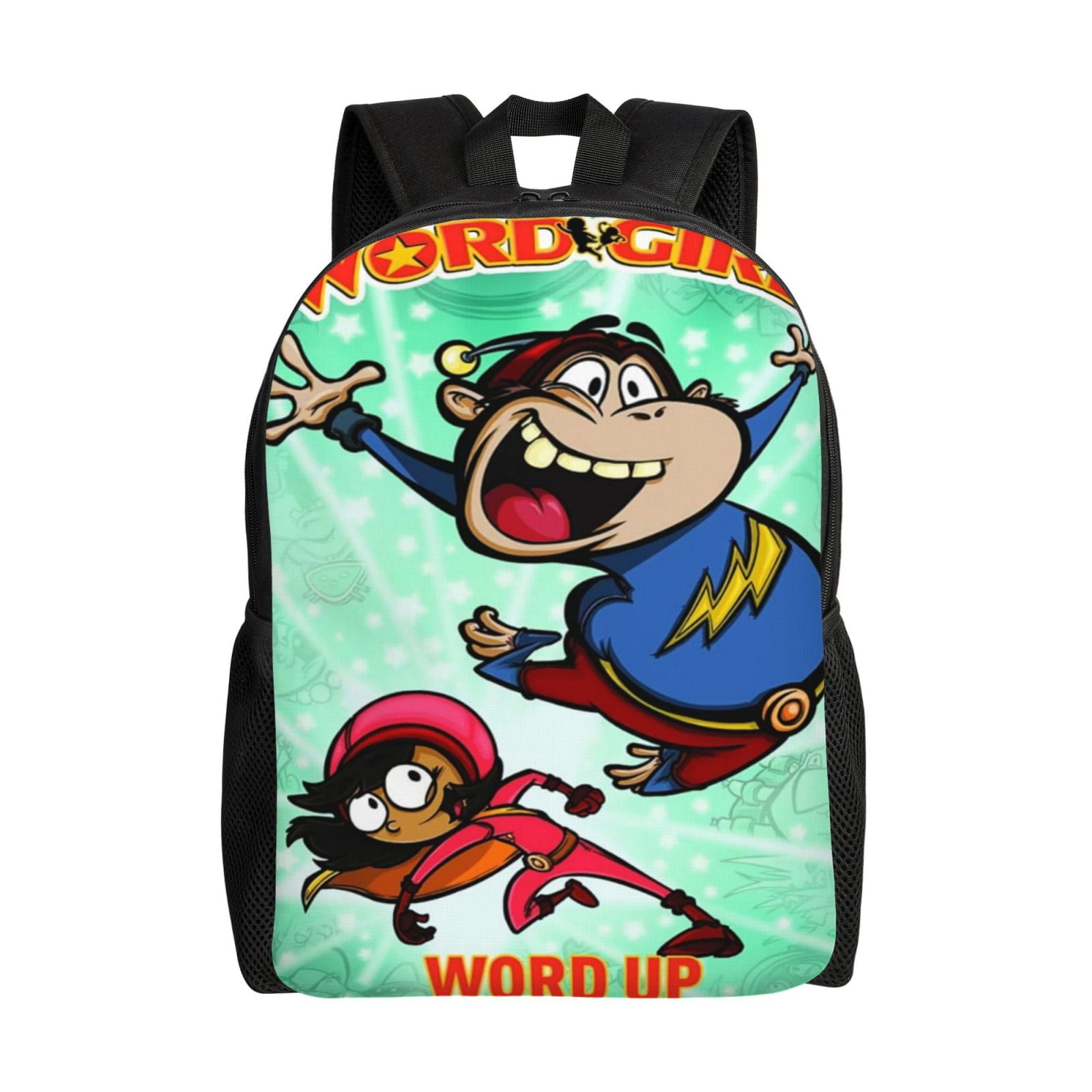 Wordgirl Backpack, 3D Printed Cartoon Laptop Bag Bookbag, Lightweight ...
