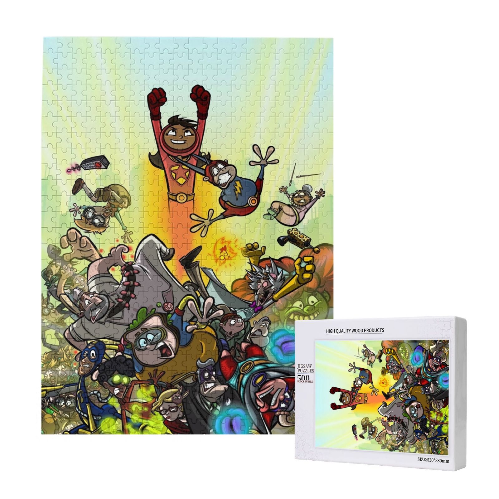 Wordgirl Jigsaw Puzzle 300 500 1000 Piece Colorful Puzzles Gifts for ...