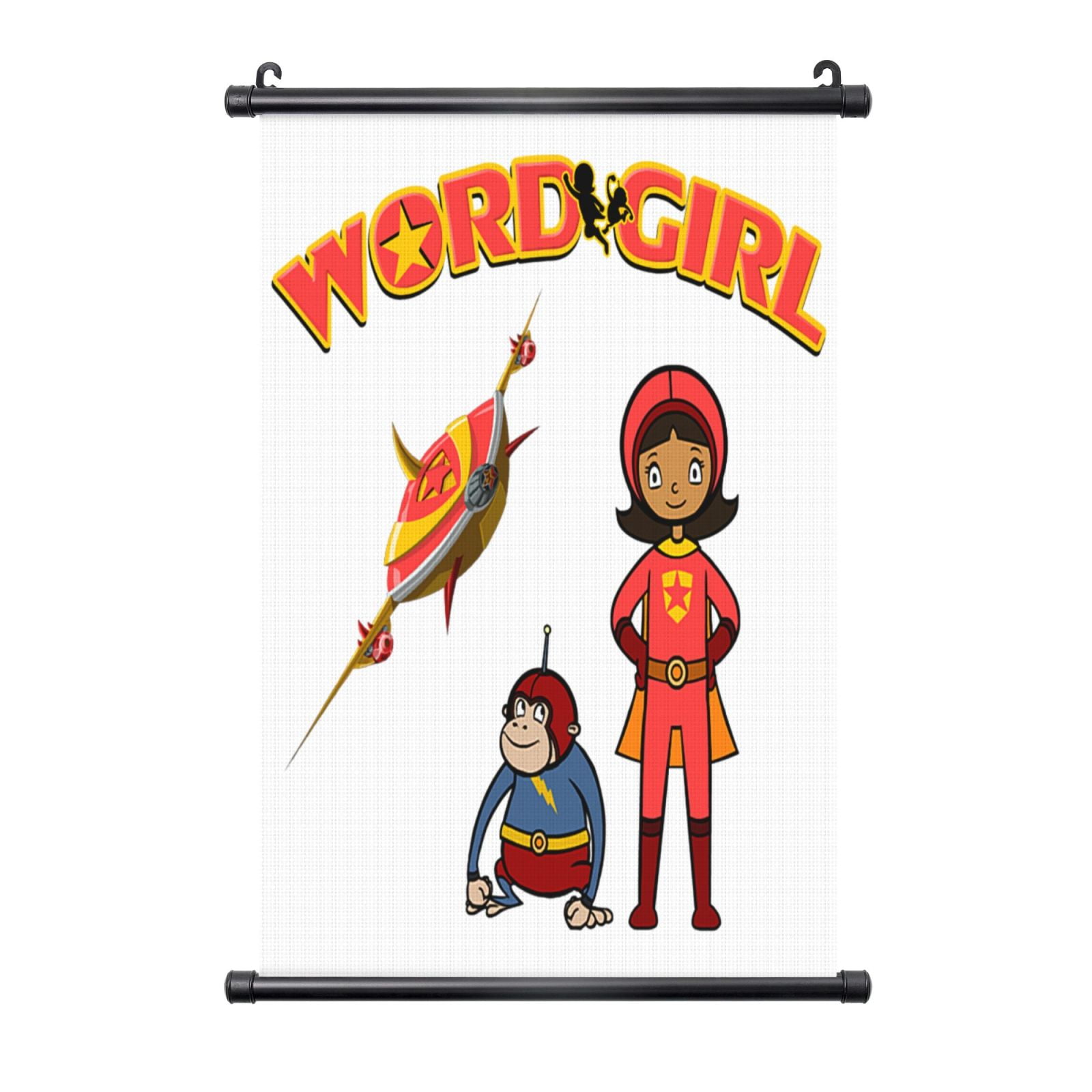 Wordgirl Poster Aesthetic Canvas PVC Shaft Wall Art Hanging Hanger ...