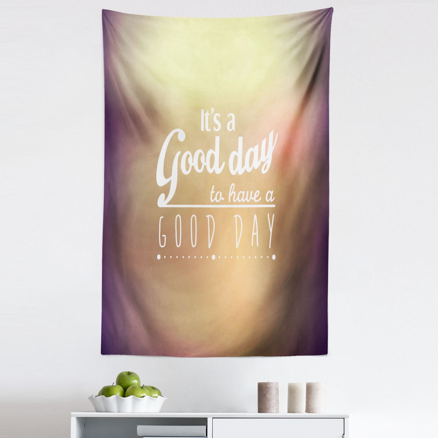 Wording Tapestry, Day Words with Encouragement Theme Typography Design ...