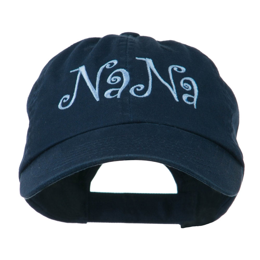 Wording of NaNa Embroidered Cap - Navy OSFM - Walmart.com