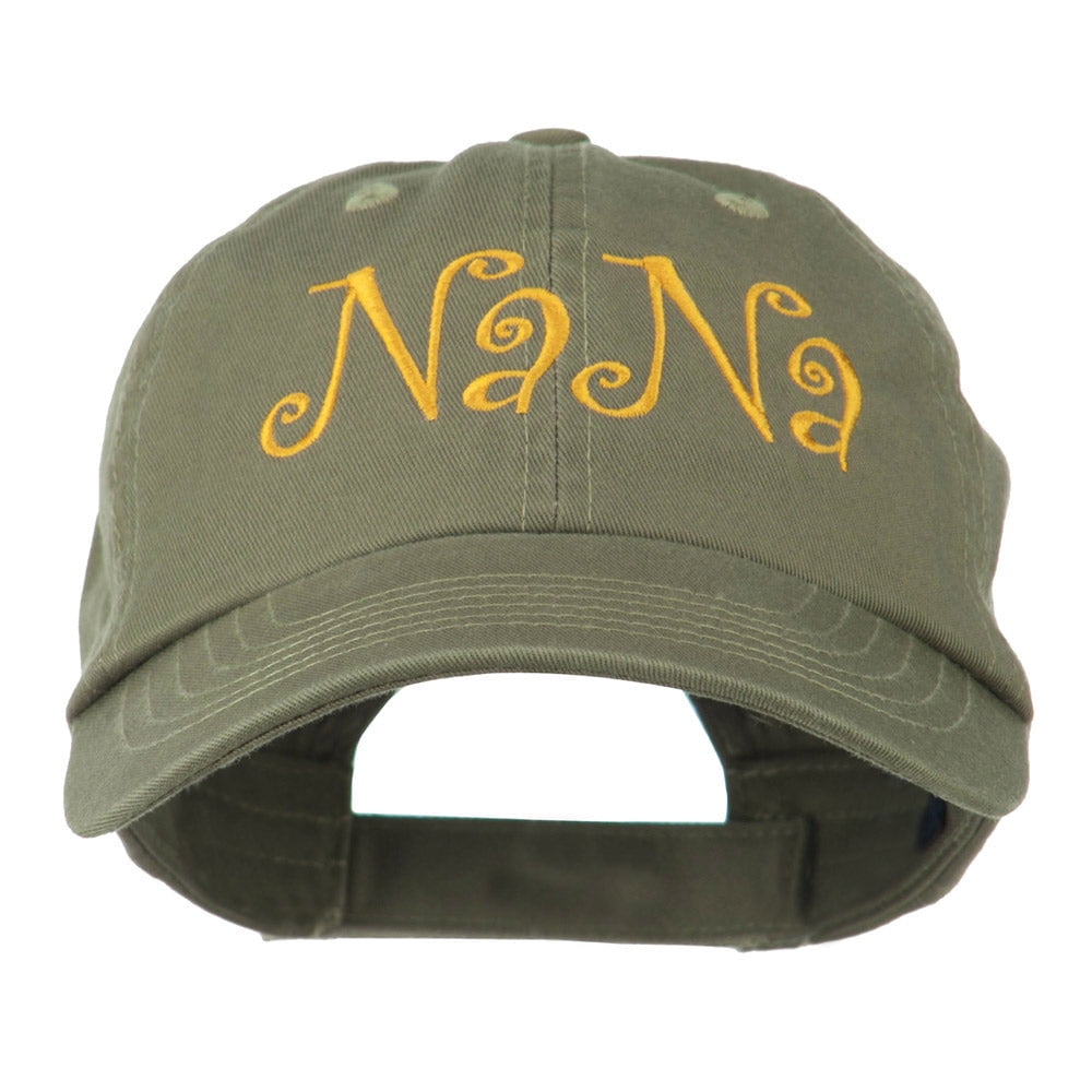 Wording of NaNa Embroidered Cap - Olive OSFM - Walmart.com