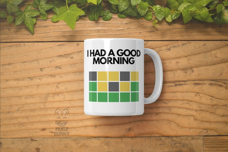Wordle Morning Mug – Fun Word Game Cup for Puzzle Nerds & Positivity ...