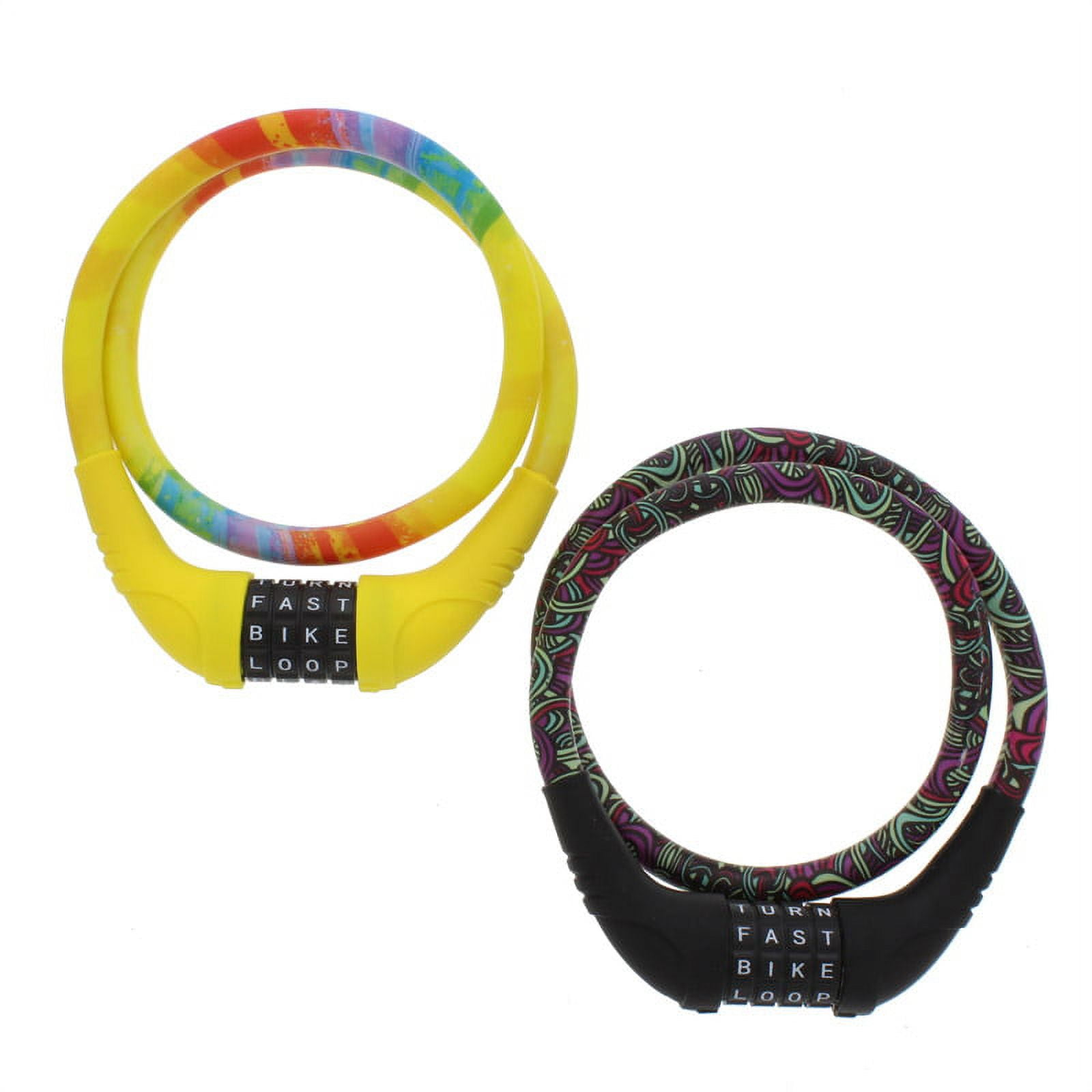 Wordlock 72" L Metal Combination Dial Cable Lock - Walmart.com