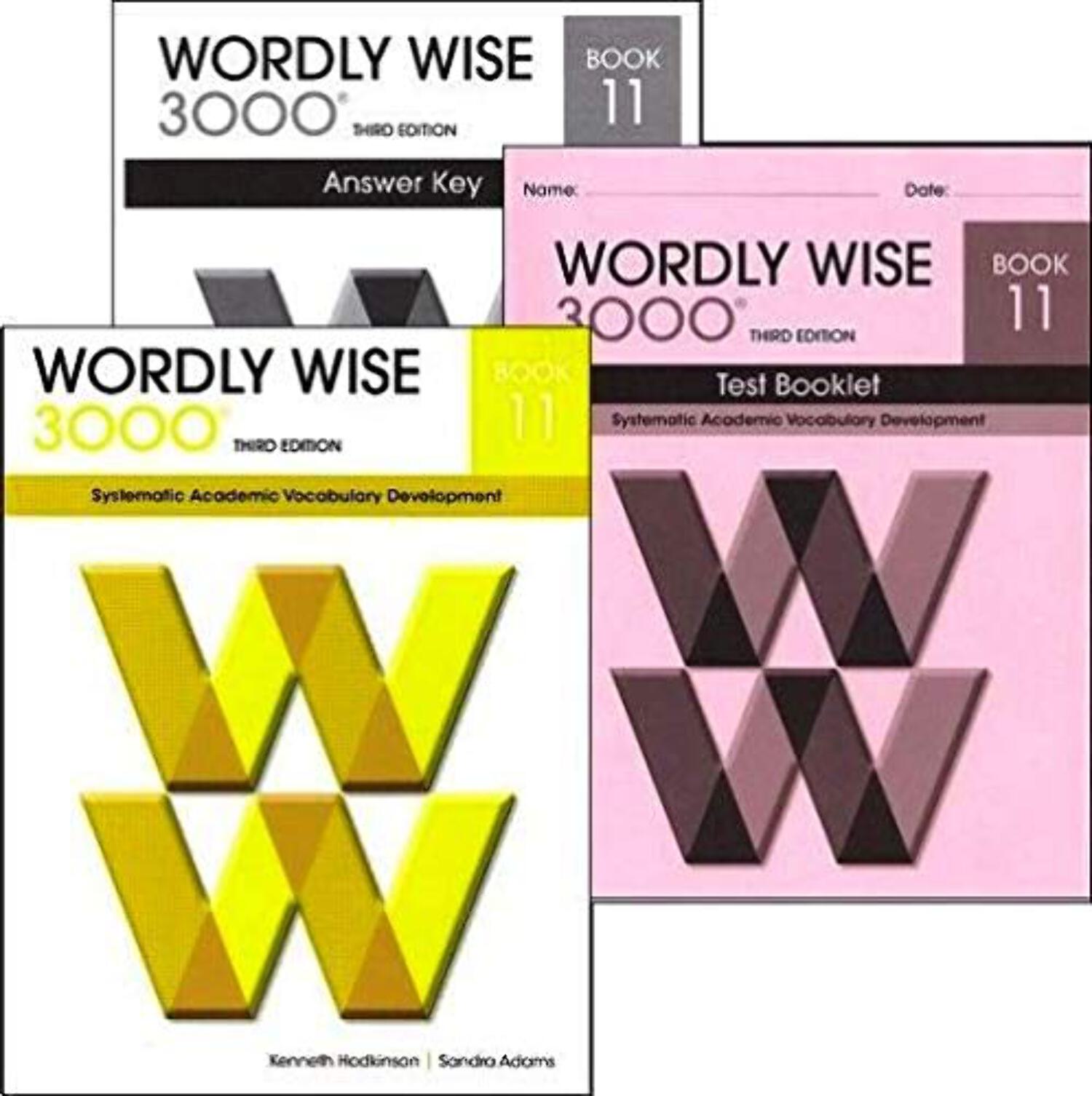 Wordly Wise 3000® 3rd Edition Grade 11 SET -- Student Book, Test ...