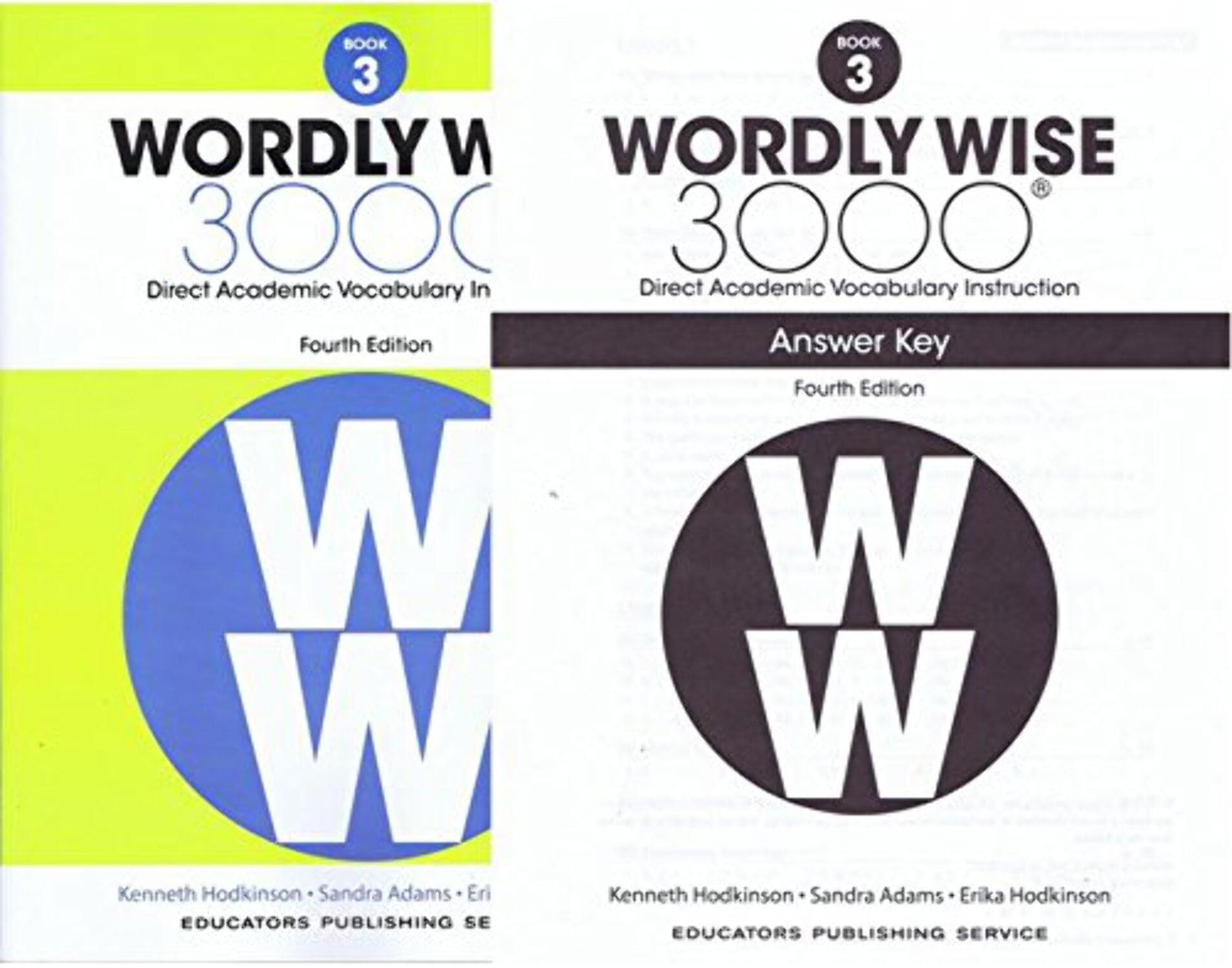 Wordly Wise 3000® 4th Edition Grade 3 SET -- Student Book and Answer ...