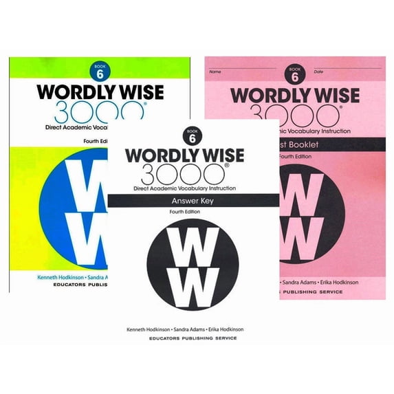 Wordly Wise 3000® 4th Edition Grade 6 SET -- Student Book, Test Booklet ...