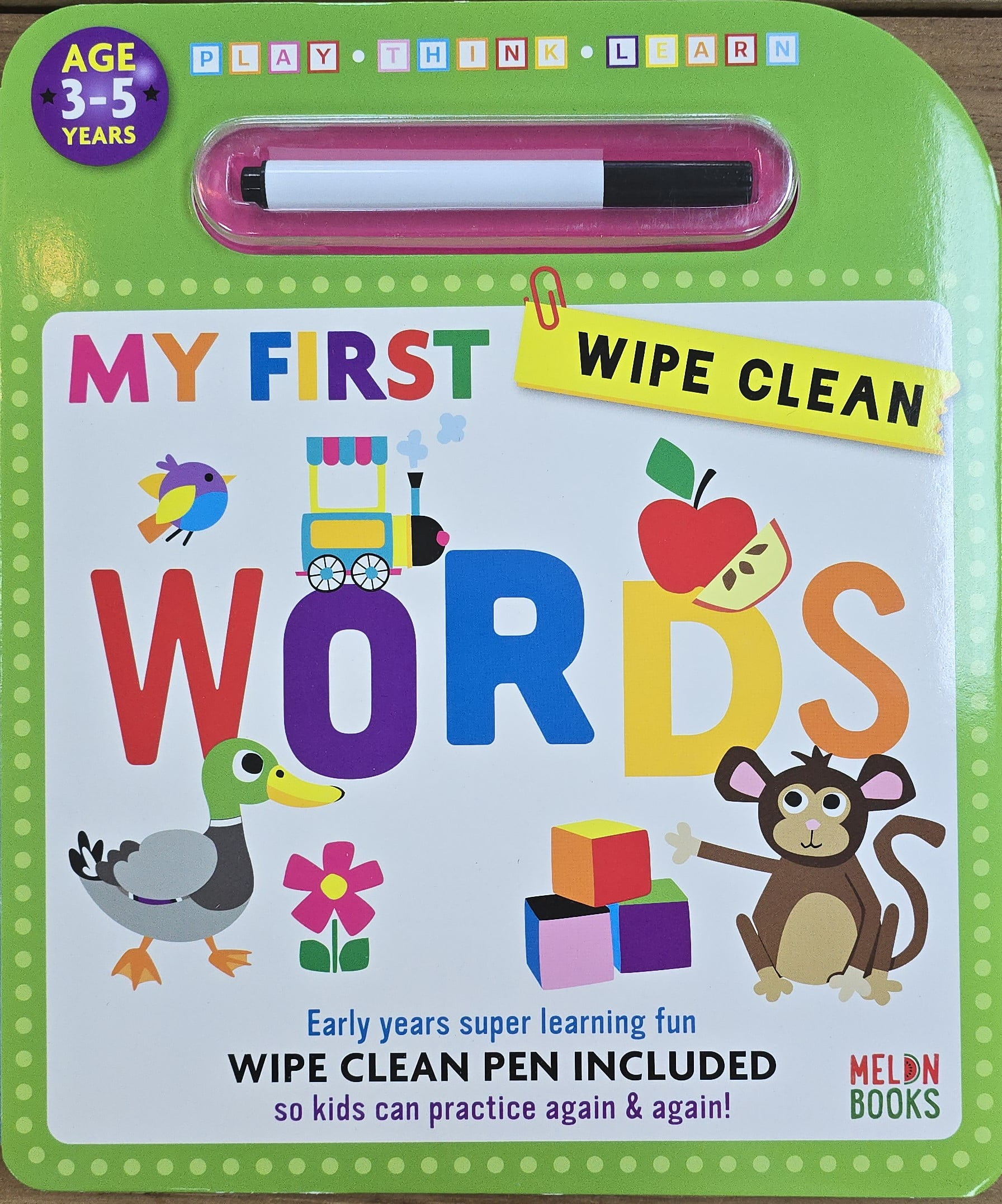Words - My First Wipe Clean Book - Walmart Business Supplies
