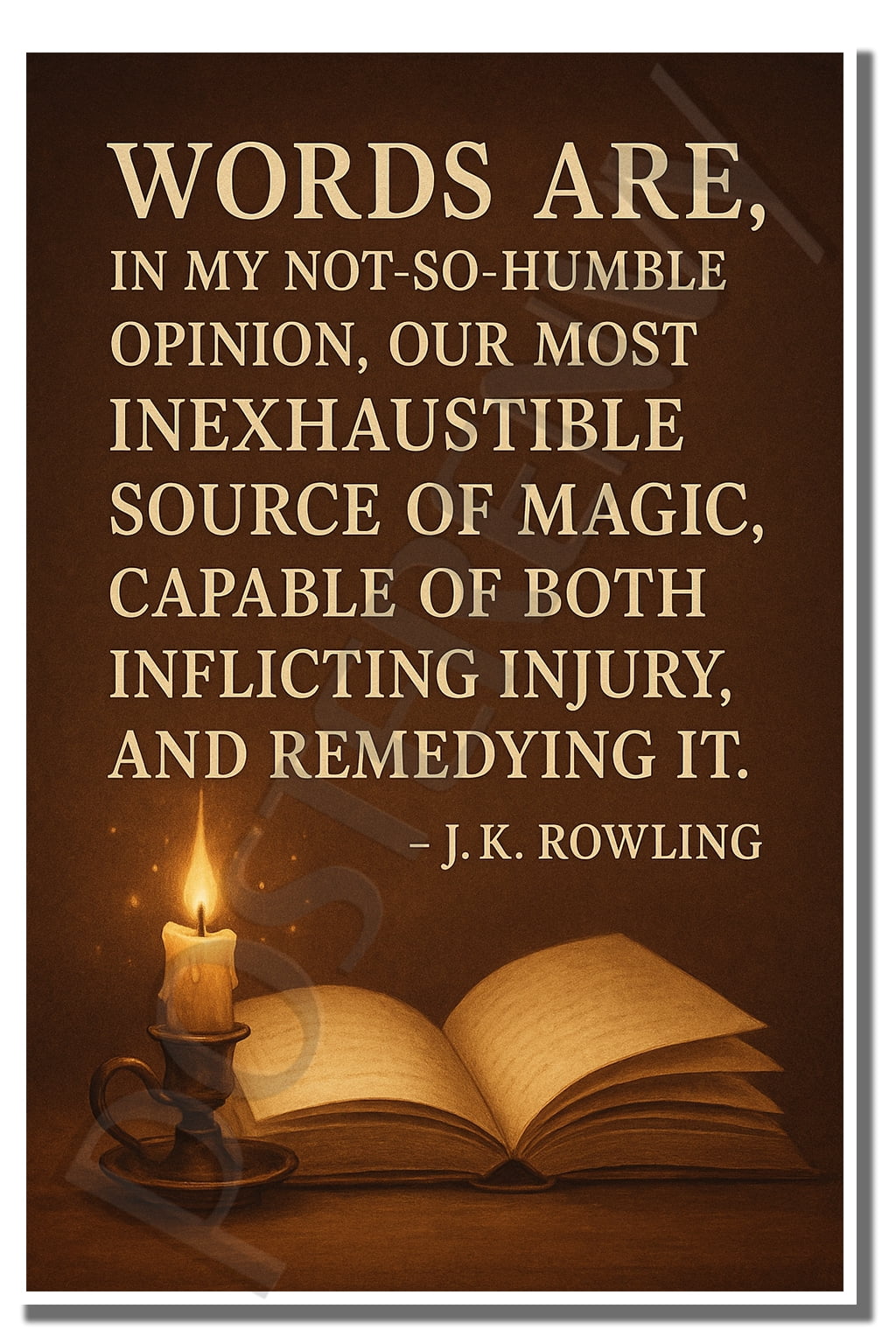 Words are, in my not-so-humble opinion, our most inexhaustible source ...
