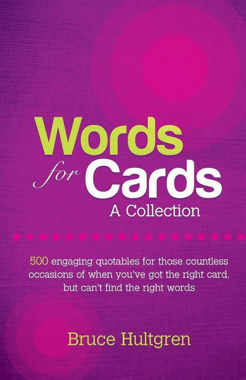 Words for Cards: A Collection - Walmart.com