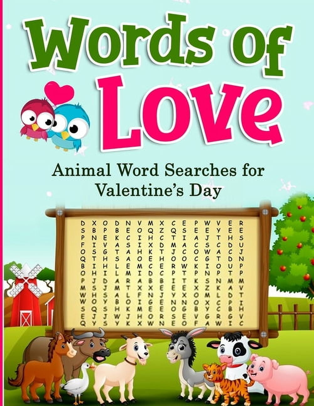 Words of Love : Animal Word Searches for Valentine's Day (Paperback ...