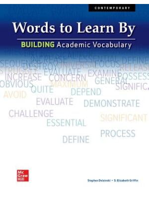 Words to Learn By: Building Academic Vocabulary - Walmart.com