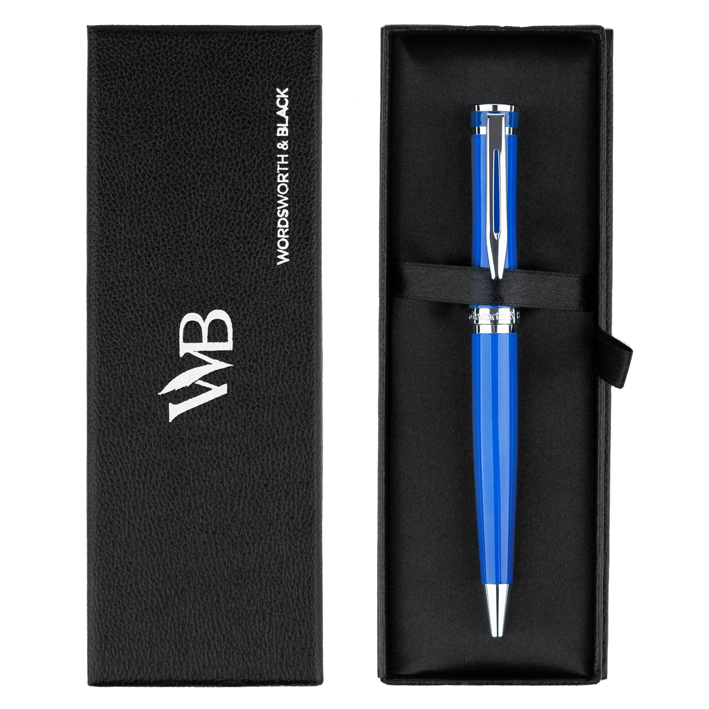 Wordsworth and Black Ballpoint Pen Blue Lacquer- Stunning Luxury Pen ...