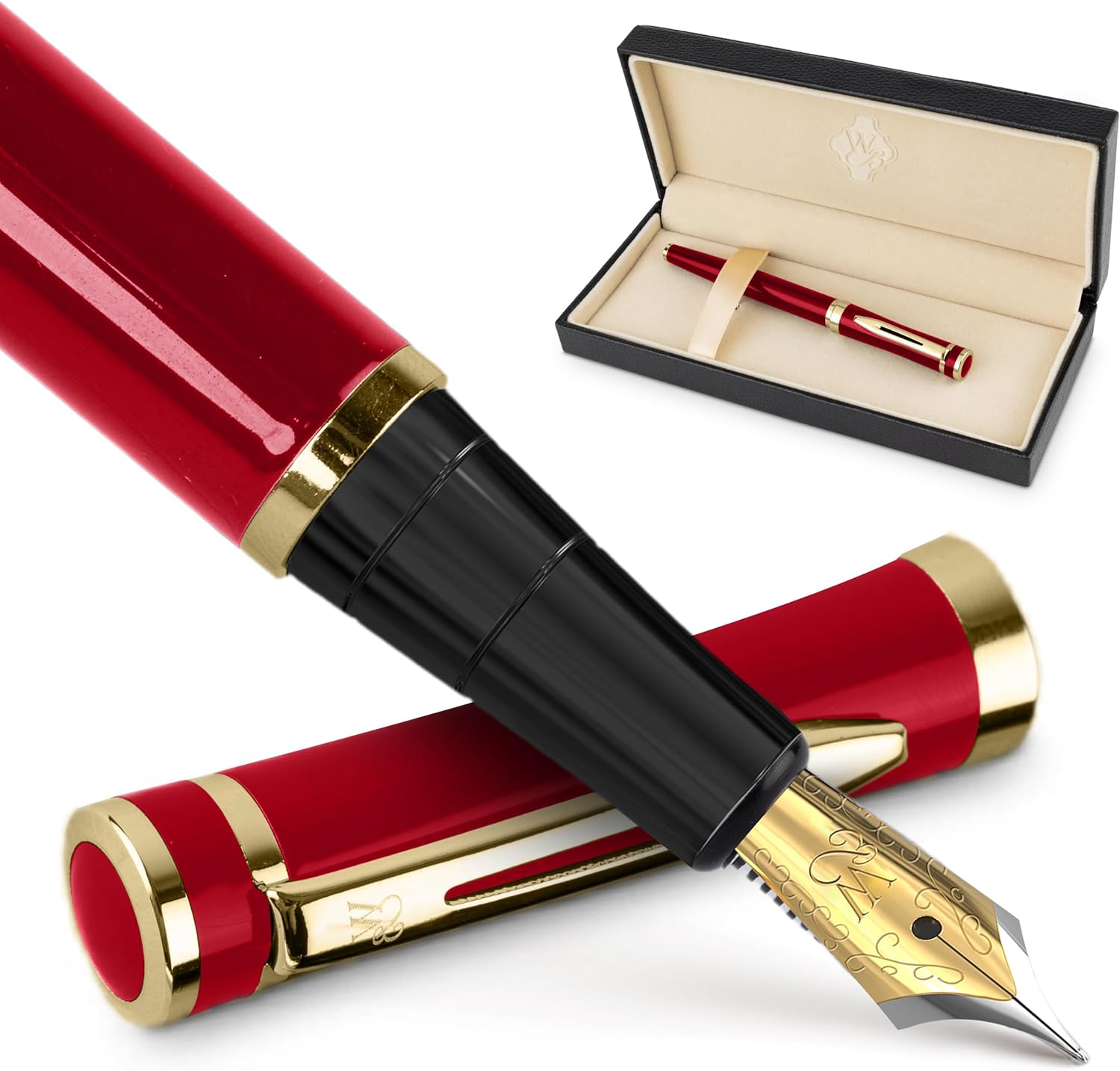 LAMY Red Fountain Pen, Extra Fine Nib - Walmart.com