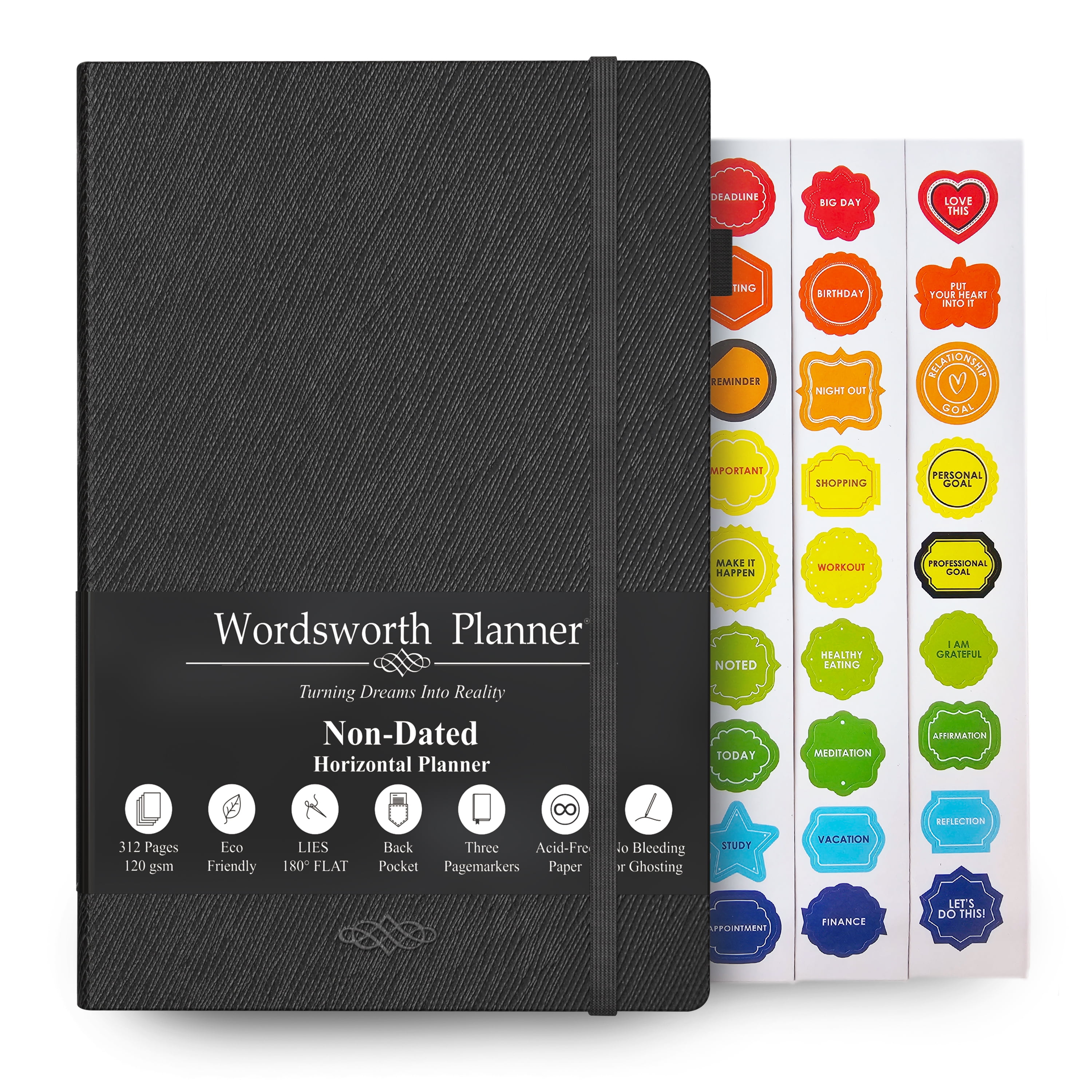 Wordsworth Planner– Weekly & Monthly Goal Setting Undated Planner ...