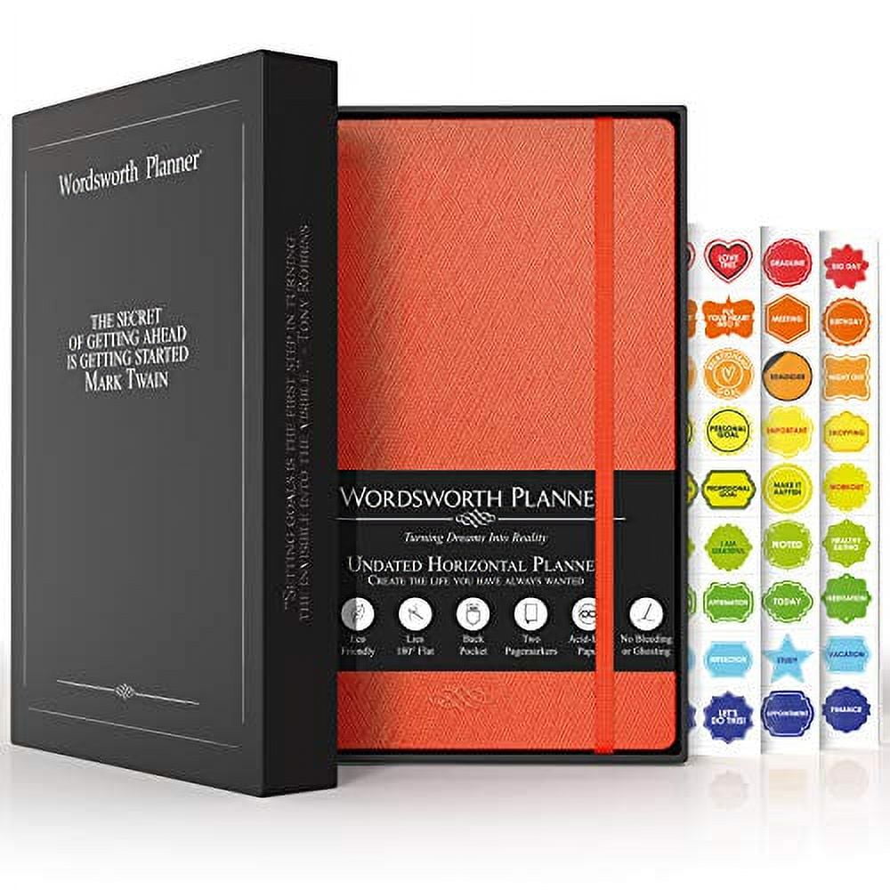 Wordsworth Planner– Weekly & Monthly Goal Setting Undated Planner ...