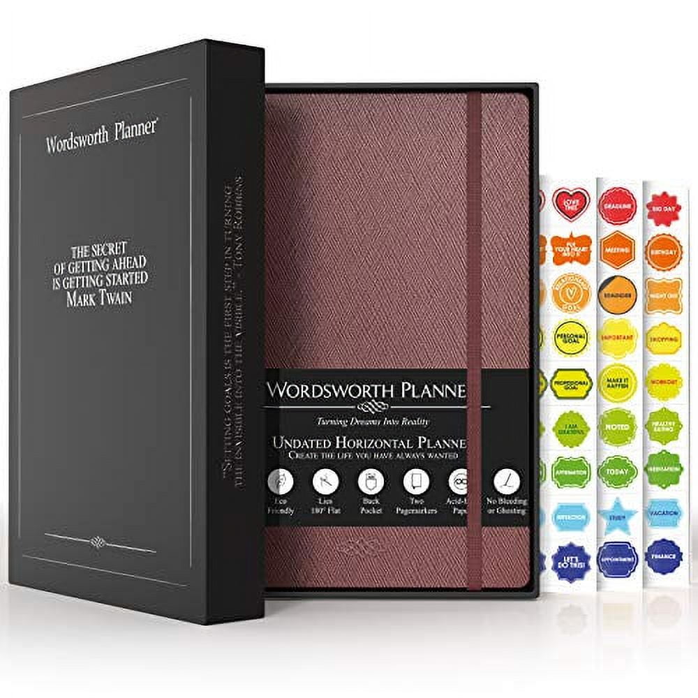 Wordsworth Undated Planner 2021-2022 - Weekly, Monthly, Yearly Planning ...