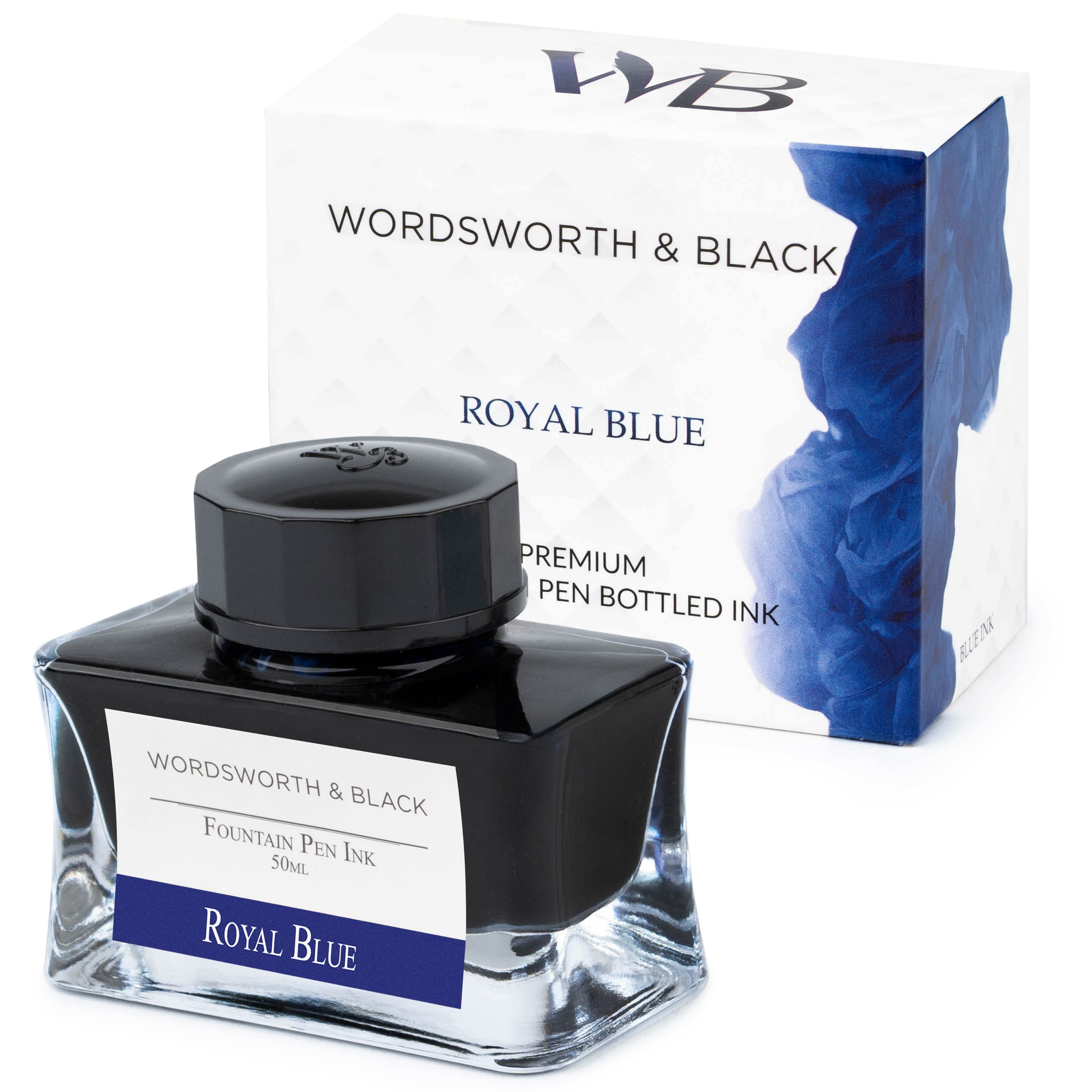 Wordsworth & Black Calligraphy Fountain Pen Ink Bottle, 50 ml - Royal ...