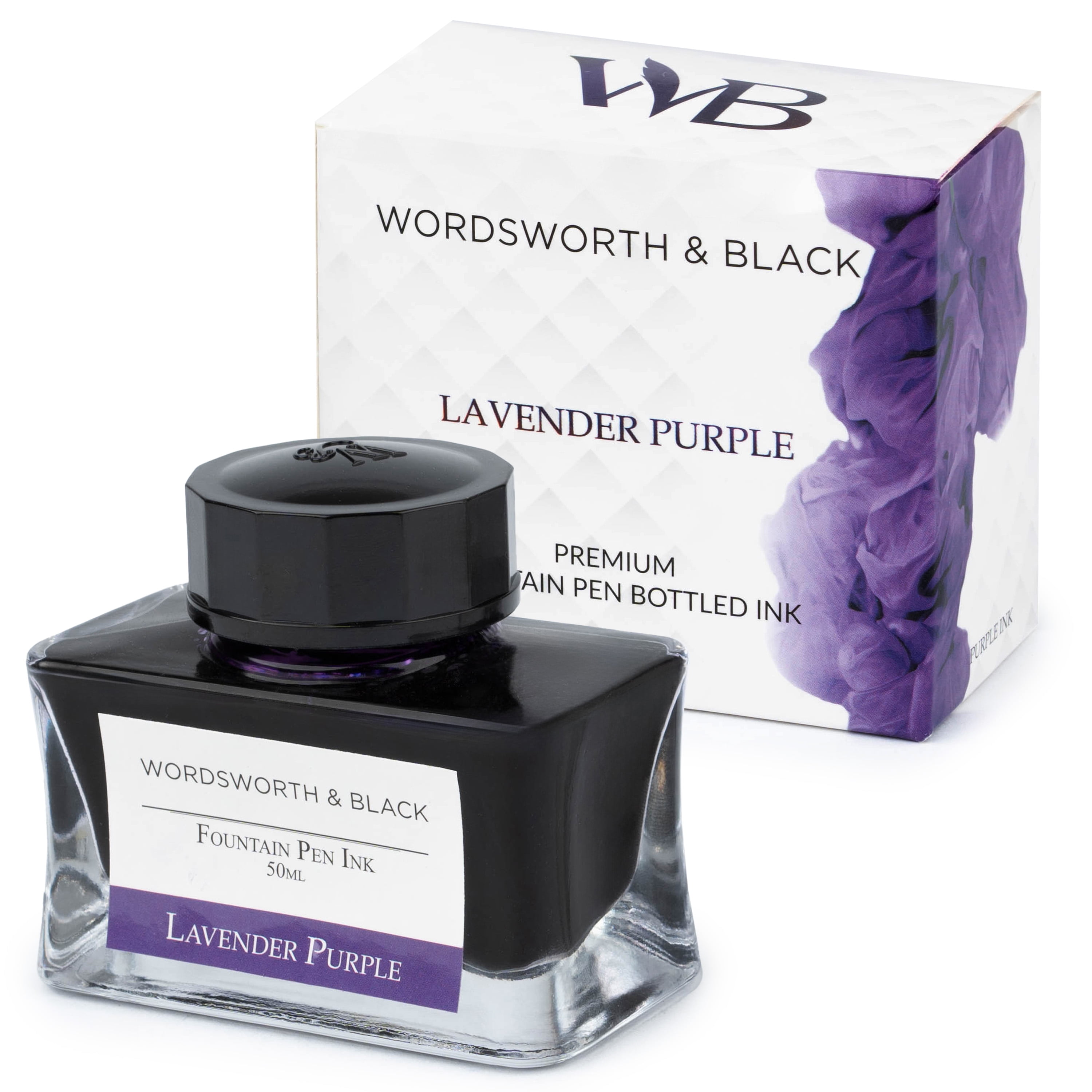 Wordsworth and Black Fountain Pen Ink Bottle, 50Ml, Lavender Purple ...