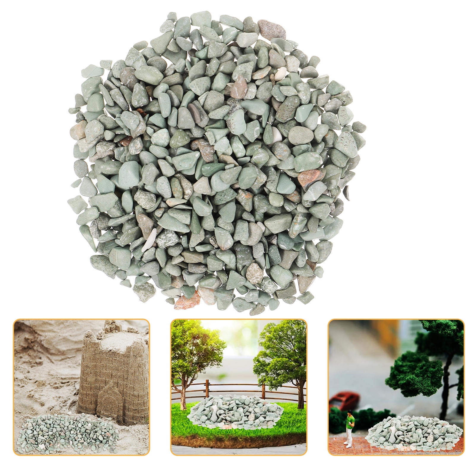 Worgeous 1 Bag Landscape Sand Table Stone Rocks Micro Landscape Layout ...
