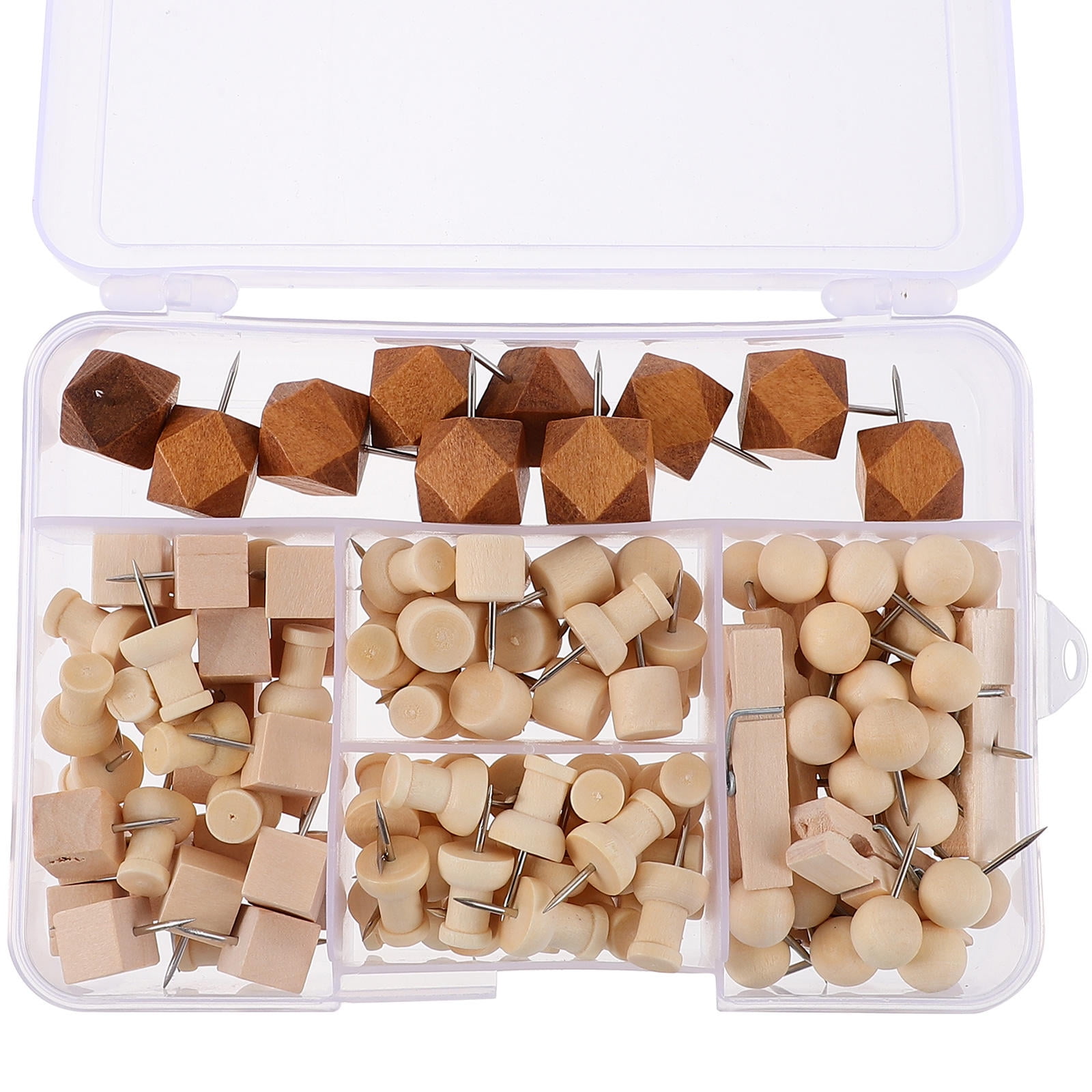 Worgeous 1 Box of Delicate Pushpins Multi-function Thumb Tacks ...