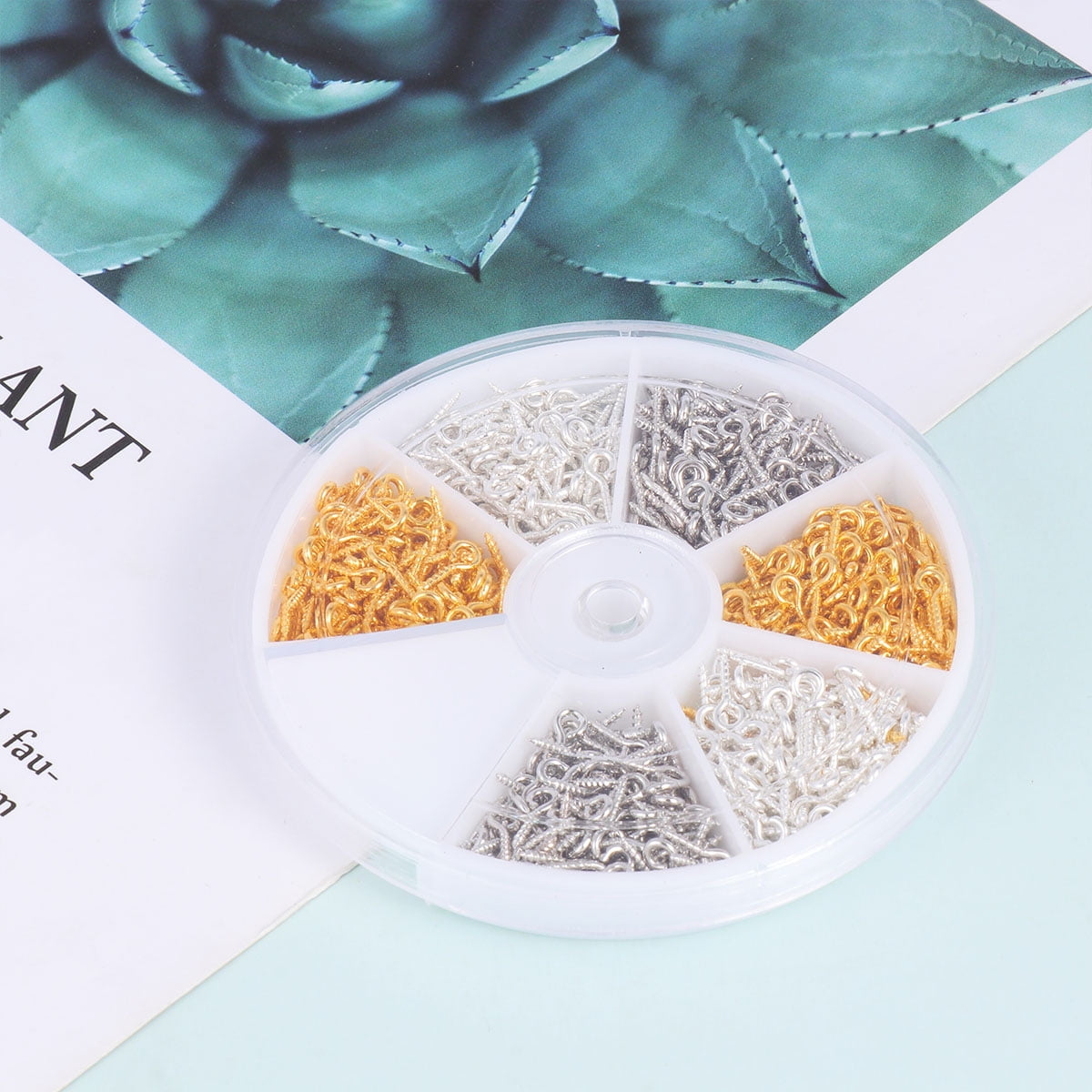 Worgeous 1 Pack of Sheep Eye Bolts Nails Set Sheep Eye Screws Kit Boxed Multi-purpose Sheep Eye ...