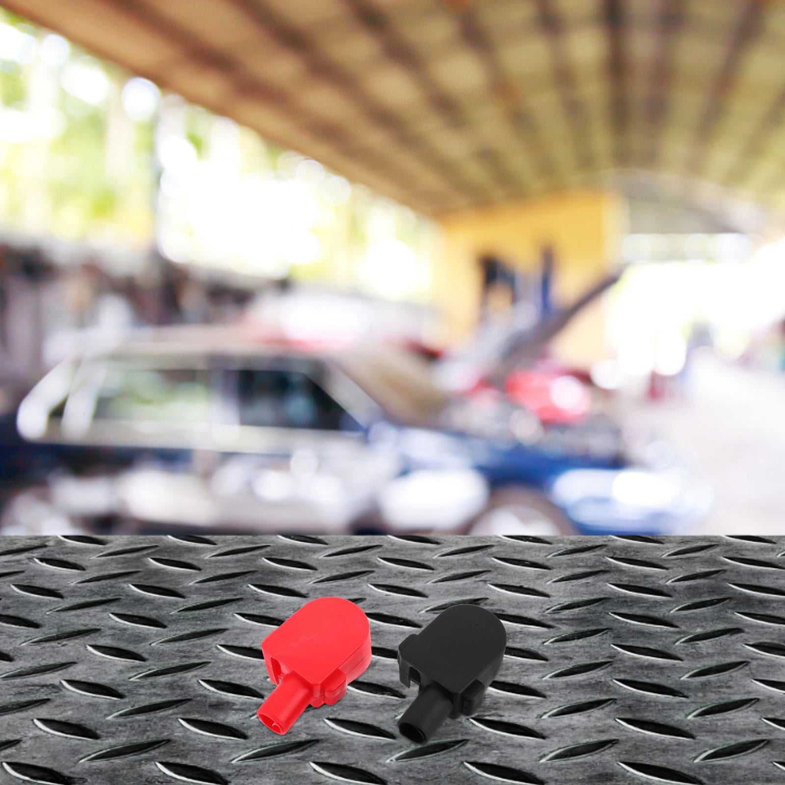 Worgeous 1 Pair Battery Terminal Protection Caps Rubber Insulation ...