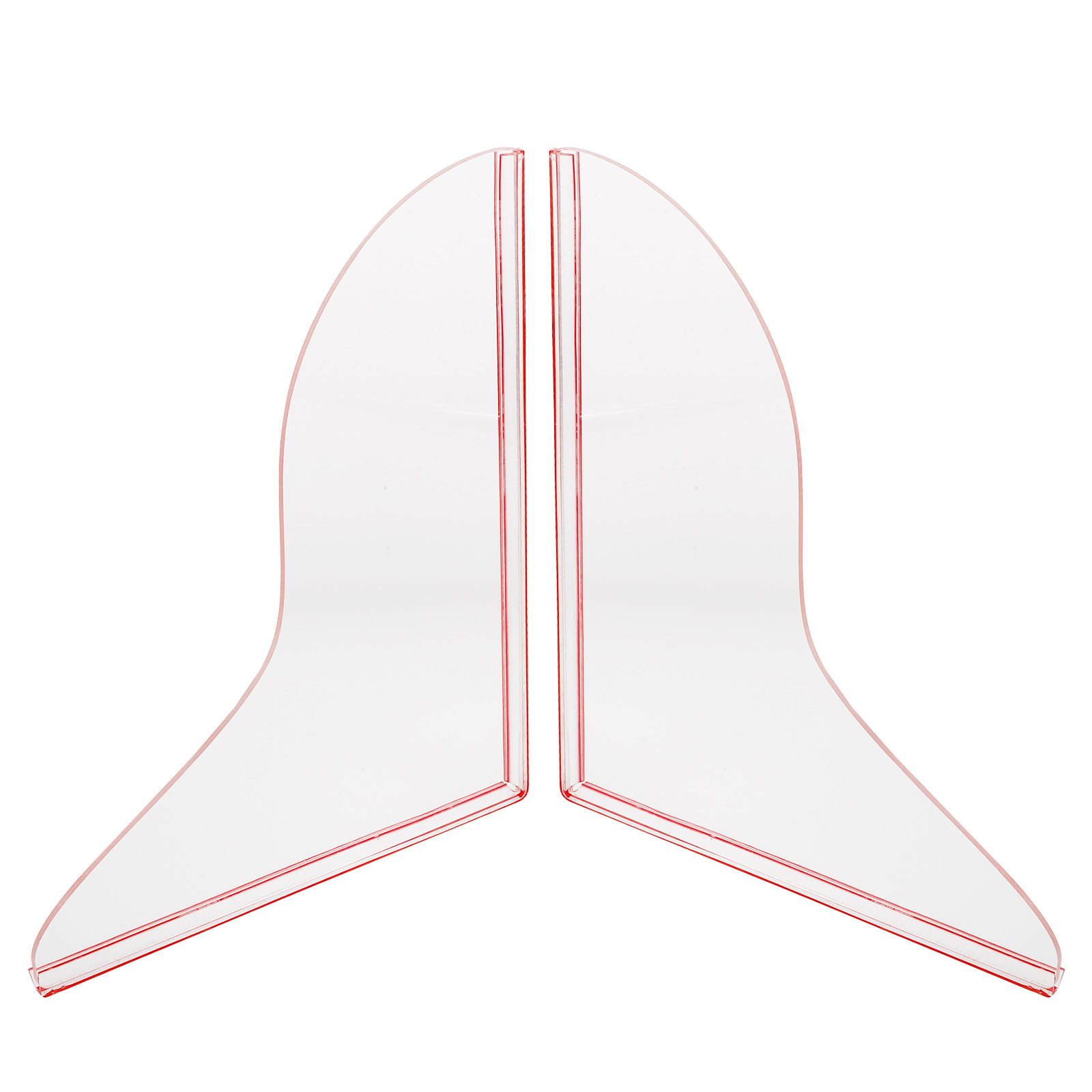 Worgeous 1 Pair Clear Bathtub Corner Splash Guard Bathroom Shower Water ...